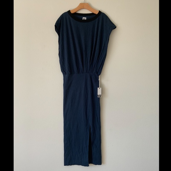 NSF | Dresses | Nwt Nsf Cap Sleeve Slit Dress | Poshmark
